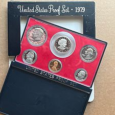 1979 S Proof Sets Type 1 - Filled S Mirror-Like Cameo Coins: Personal ...