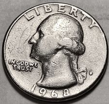 1968 D Washington Quarter Coin Value Prices, Photos & Info