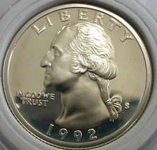 1992 S Washington Quarter Silver Proof Coin Value Prices, Photos & Info