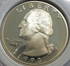 1993 S Washington Quarter Silver Proof Coin Value Prices, Photos & Info