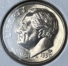 1990 P Roosevelt Dime Coin Value Prices, Photos & Info