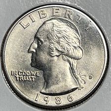 1986 D Washington Quarter Coin Value Prices, Photos & Info