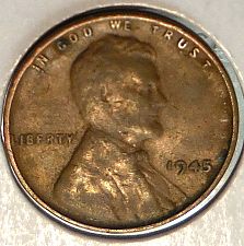 1945 Lincoln Wheat Penny Coin Value Prices, Photos & Info