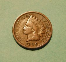 1890 Indian Head Penny Coin Value Prices, Photos & Info