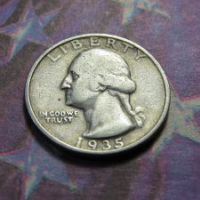 1935 Washington Silver Quarter Coin Value Prices, Photos & Info