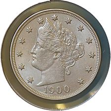 1900 Liberty Head "V" Nickel Coin Value Prices, Photos & Info
