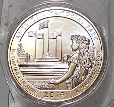 2019 P American Memorial Park Quarter Coin Value Prices, Photos & Info