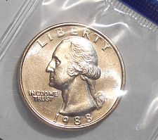 1988 P Washington Quarter Coin Value Prices, Photos & Info
