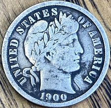 1900 Barber Dime Coin Value Prices, Photos & Info