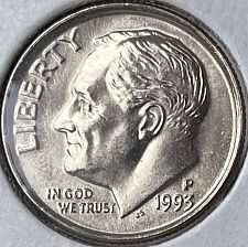 1993 P Roosevelt Dime Coin Value Prices, Photos & Info