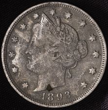 1893 Liberty Head "V" Nickel Coin Value Prices, Photos & Info