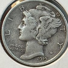 1919 Mercury Silver Dime Coin Value Prices, Photos & Info
