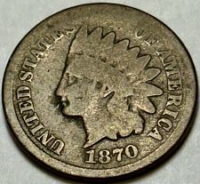 1870 Indian Head Penny Bold N Coin Value Prices, Photos & Info
