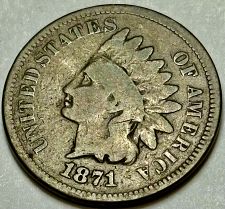 1871 Indian Head Penny Bold N Coin Value Prices, Photos & Info