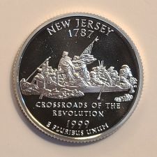 1999 S New Jersey State Quarter Silver Proof Coin Value Prices, Photos ...