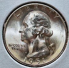 1951 S Washington Silver Quarter Coin Value Prices, Photos & Info