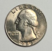1982 P Washington Quarter Coin Value Prices, Photos & Info