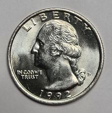 1992 D Washington Quarter Coin Value Prices, Photos & Info