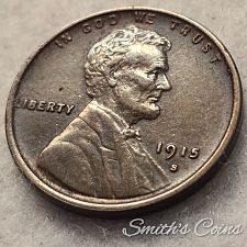 1915 S Lincoln Wheat Penny Coin Value Prices, Photos & Info
