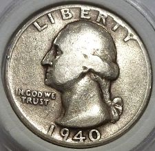1940 D Washington Silver Quarter Coin Value Prices, Photos & Info