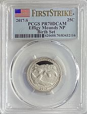 2017 S Effigy Mounds Quarter Proof Coin Value Prices, Photos & Info