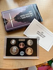 2021 S Proof Set Silver Proof Set Mirror-Like Cameo Coins Coin Value ...