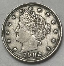 1902 Liberty Head "V" Nickel Coin Value Prices, Photos & Info