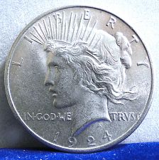 1924 Peace Silver Dollar Coin Value Prices, Photos & Info