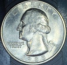 1988 P Washington Quarter Coin Value Prices, Photos & Info