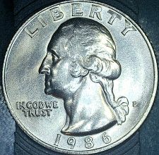1986 P Washington Quarter Coin Value Prices, Photos & Info