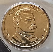 2012 D Presidential Dollar Grover Cleveland Golden Dollar Coin Value ...