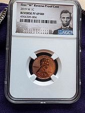 2019 W Lincoln Shield Penny Reverse Proof Coin Value Prices, Photos & Info