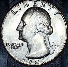 1981 D Washington Quarter Coin Value Prices, Photos & Info