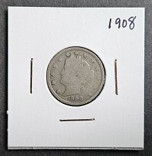 1908 Liberty Head "V" Nickel Coin Value Prices, Photos & Info