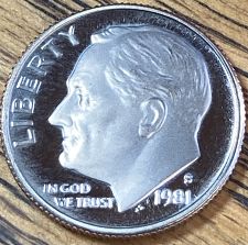 1981 S Roosevelt Dime Type 2 - Clear S Coin Value Prices, Photos & Info