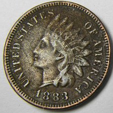 1883 Indian Head Cent Bronze Composite Penny: Value and Prices
