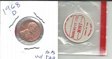 1968 D Lincoln Memorial Penny Coin Value Prices, Photos & Info