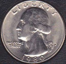 1980 P Washington Quarter Coin Value Prices, Photos & Info