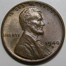 1940 D Lincoln Wheat Penny Coin Value Prices, Photos & Info