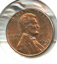 1963 D Lincoln Memorial Cent/Penny: Value and Prices