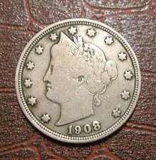 1908 Liberty Head "V" Nickel: Value and Prices