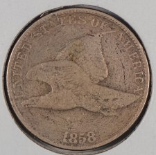 1858 Flying Eagle Cent Large Letters Flying Eagle Penny: Value and Prices