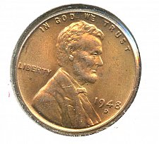 1948 D Lincoln Wheat Cent Bronze Composite Penny: Value and Prices