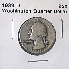 1939 D Washington Silver Quarter Coin Value Prices, Photos & Info