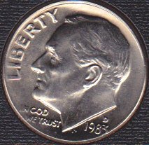 1983 D Roosevelt Dime Coin Value Prices, Photos & Info