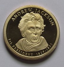 2008 S Presidential Dollar Andrew Jackson Golden Dollar Coin Value ...