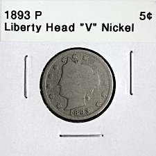 1893 Liberty Head "V" Nickel: Value and Prices