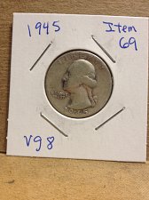 1945 Washington Silver Quarter Coin Value Prices, Photos & Info