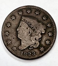 1823 Coronet Liberty Head Large Cents Normal Date Matron Early Copper ...