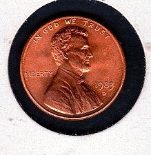 1983 D Lincoln Memorial Cent Copper Plated Zinc Penny: Value and Prices